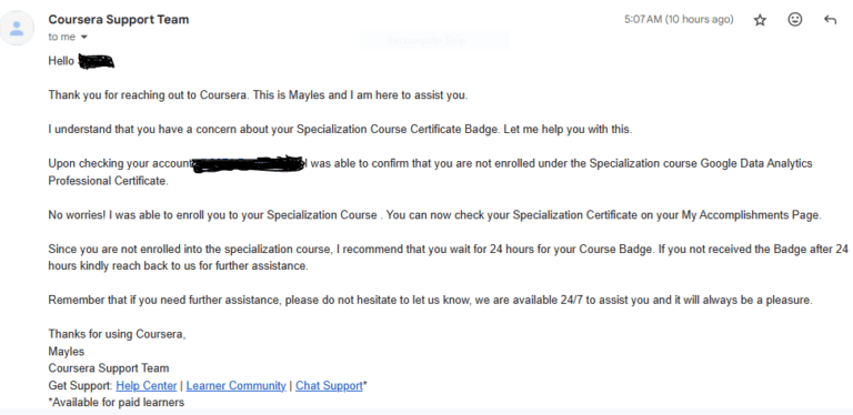 Resolving Certificate and Badge Issues on Coursera - Final Certificate ...